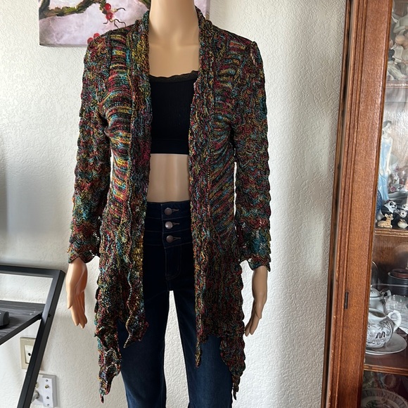 P Luca Milano | Sweaters | Pluca Milano Multicolor Cardigan | Poshmark